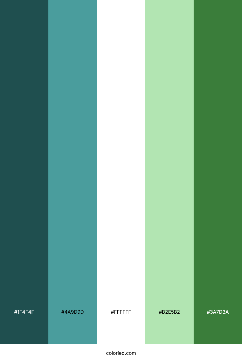 Blue, White, and Green Color Palette