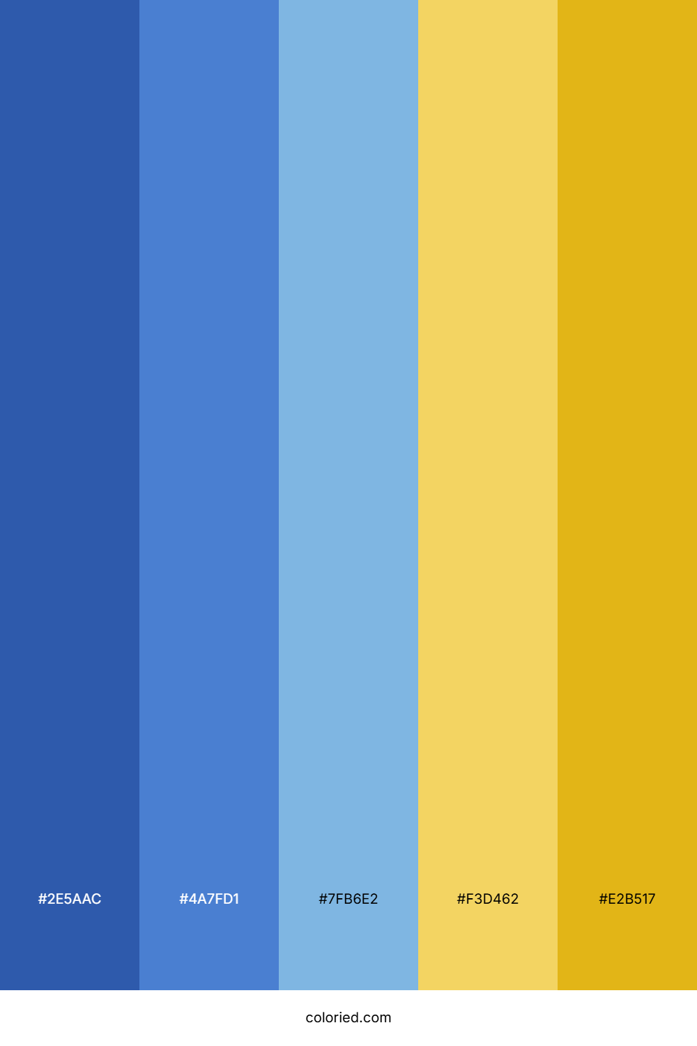 Blue and Yellow Color Palette