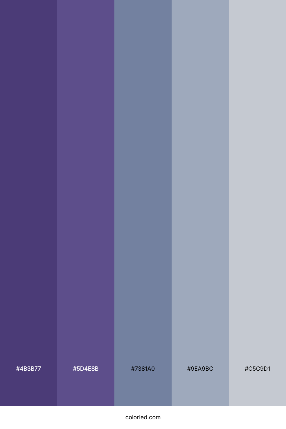 Purple Blue Gray Color Palette