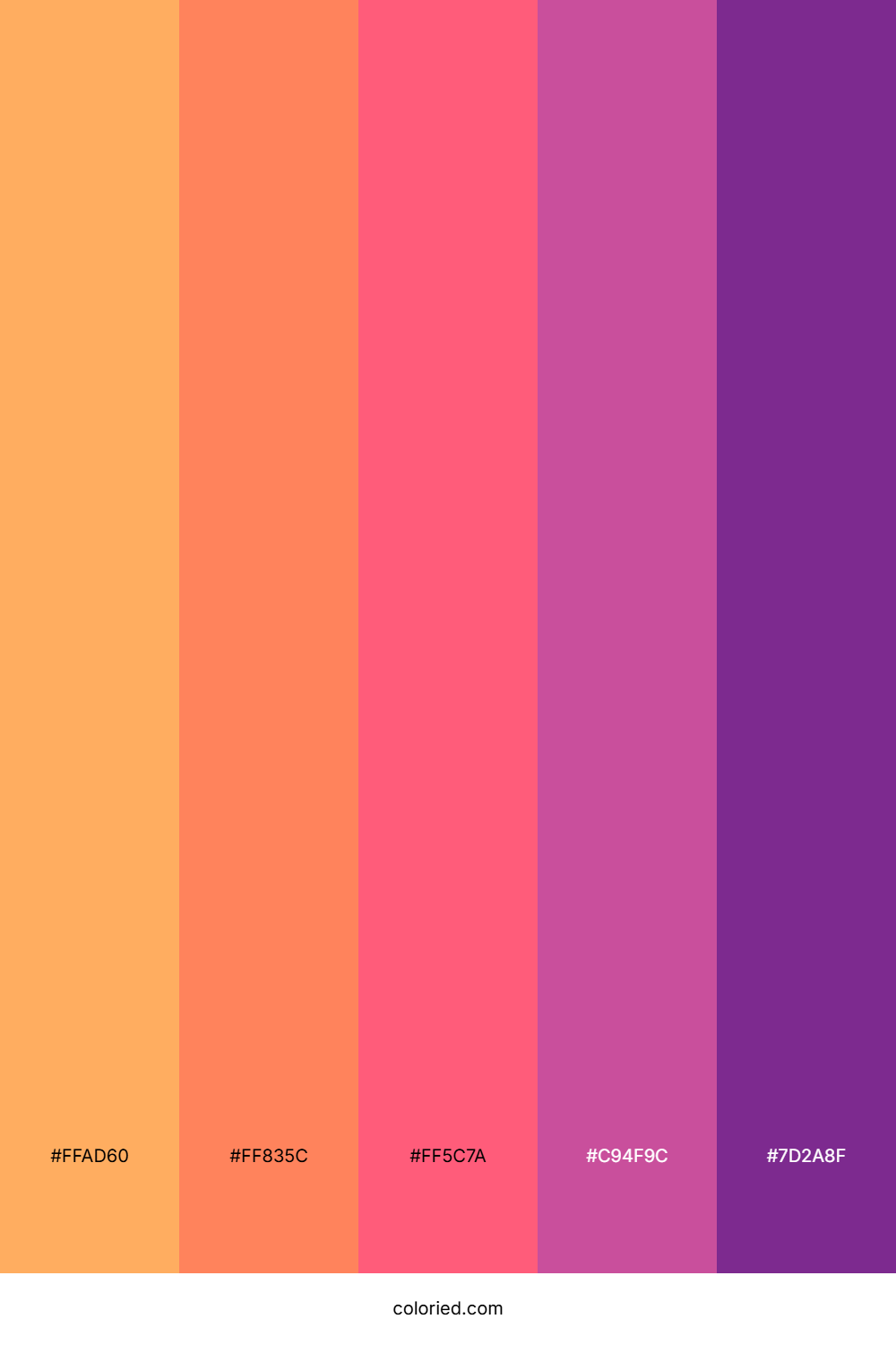 Sunset Tones Color Palette