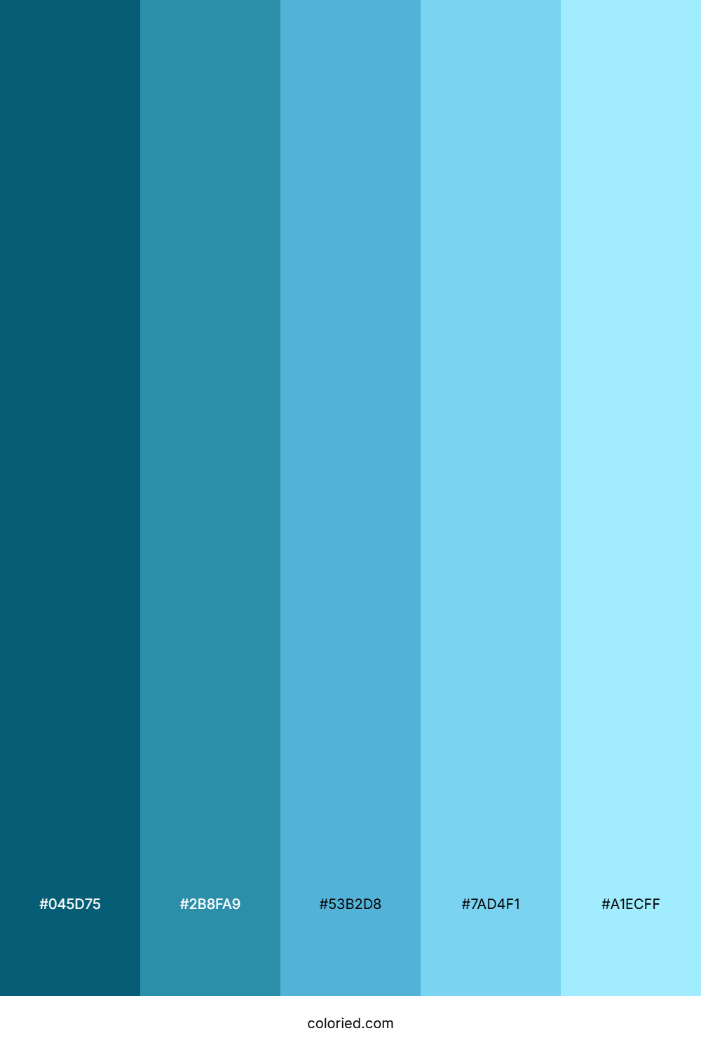 Turquoise and Blue Color Palette